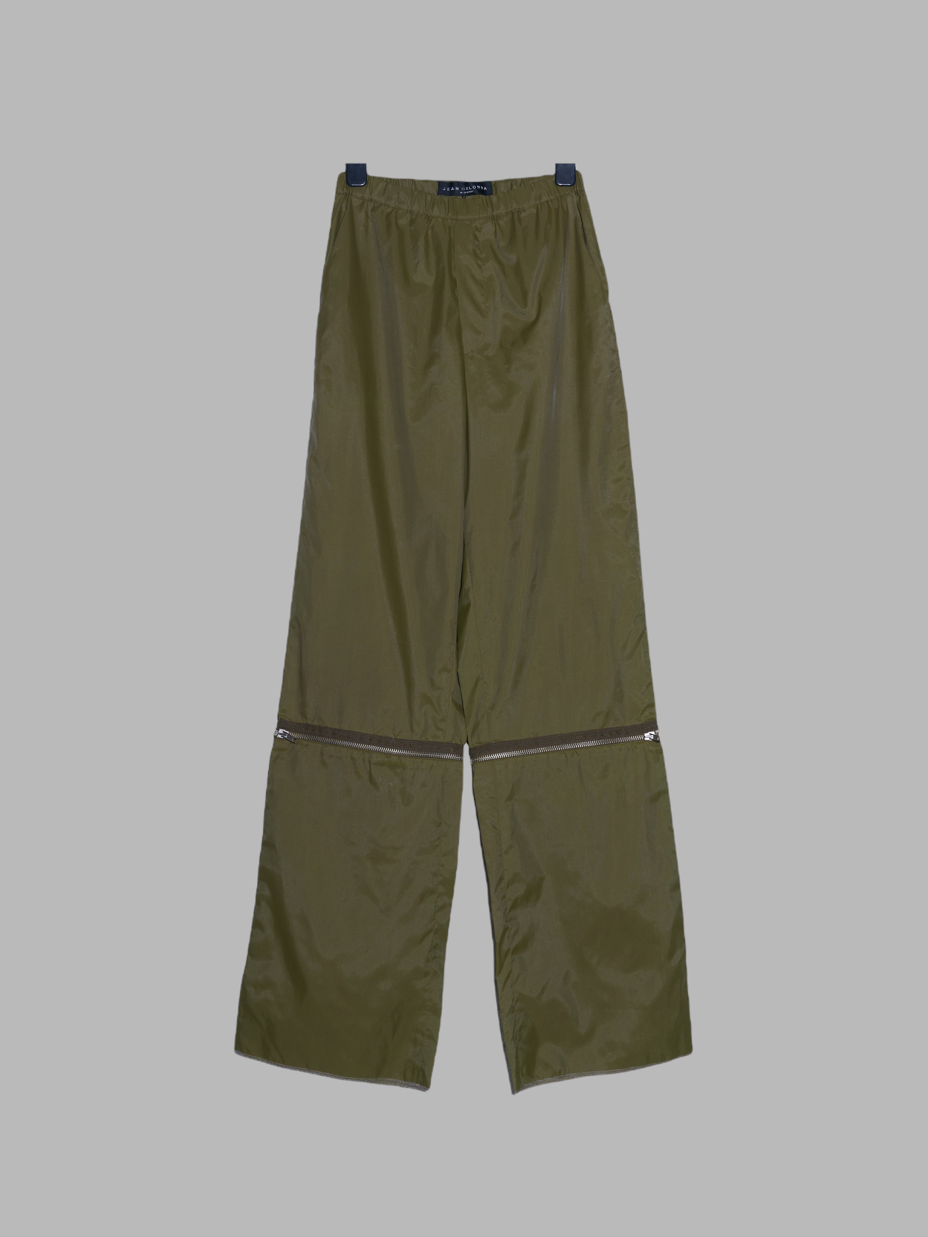Jean Colonna khaki nylon zip-off leg trousers or shorts – Filter store